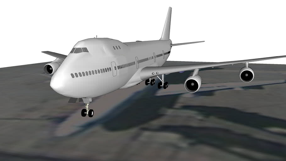 Boeing 747 In Beijing Capitol Airport, Beijing, China | 3D Warehouse