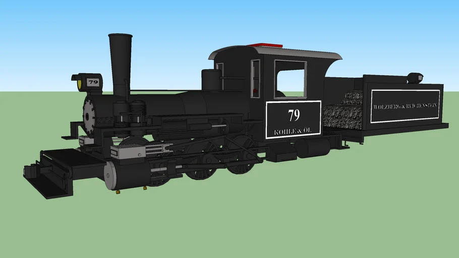 German Steam locomotive | 3D Warehouse
