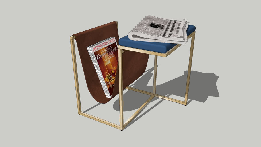 Roche Bobois Paris Paname Magazine Rack | 3D Warehouse