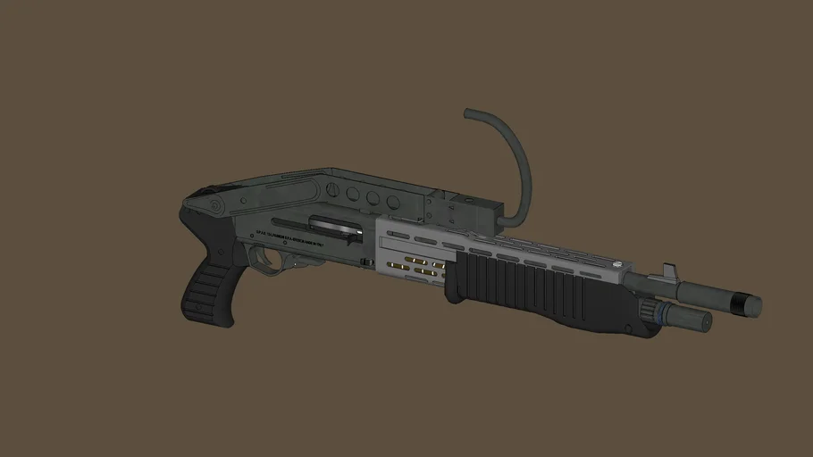 Franchi SPAS-12 Shotgun - Folding Stock w/ 18' Barrel | 3D Warehouse