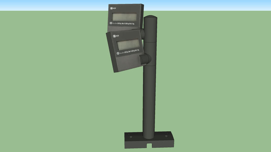 NCR RealScan Remote Dual Post Display | 3D Warehouse