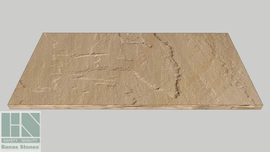 Banas Stones Natural Jumbo Slabs - 36' x 72' - Banas Bronte | 3D Warehouse