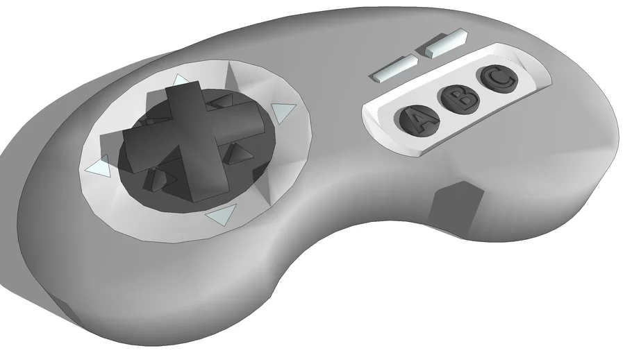 controle de Mega Drive III (mega drive control) | 3D Warehouse