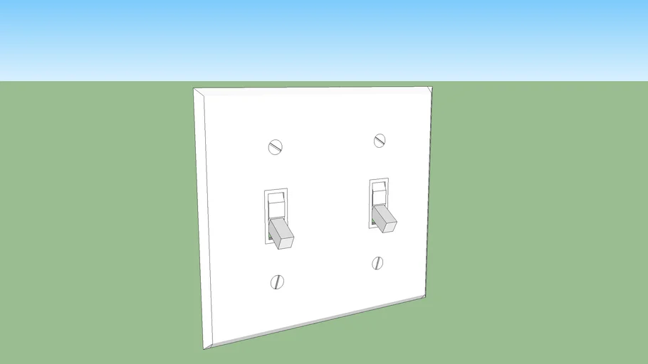 Double Light Switch | 3D Warehouse