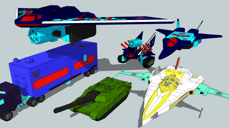 G2 Decepticon vehicles | 3D Warehouse