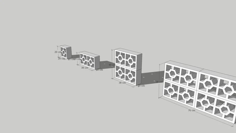 Lubang Angin/Roster Beton | 3D Warehouse