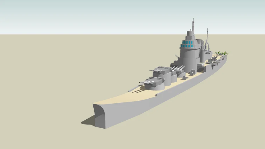 Tone-class heavy cruiser | 3D Warehouse