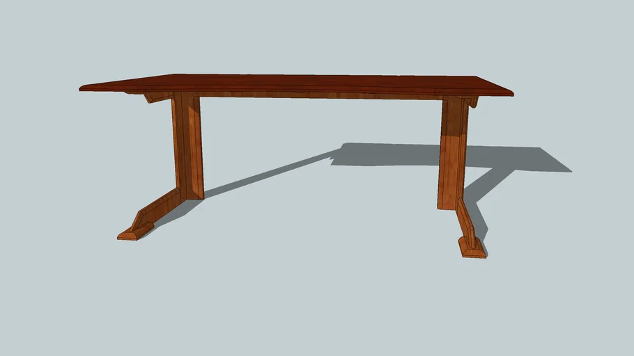 The half lap desk | 3D Warehouse