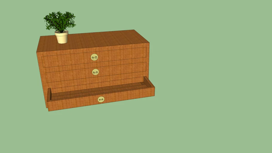 Wooden Drawer | 3D Warehouse