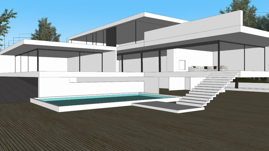 Modern house | 3D Warehouse