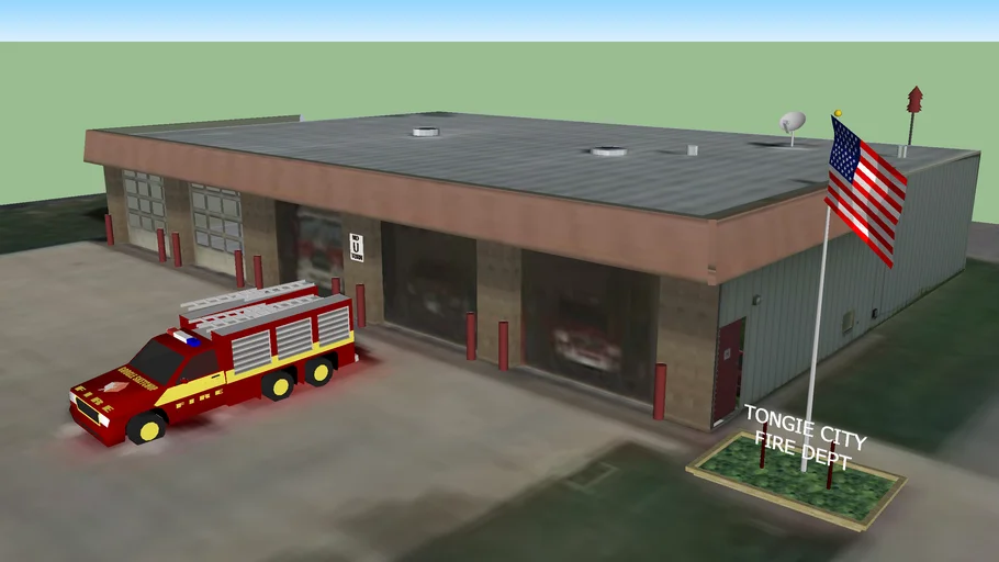 Tongie City Fire Station | 3D Warehouse