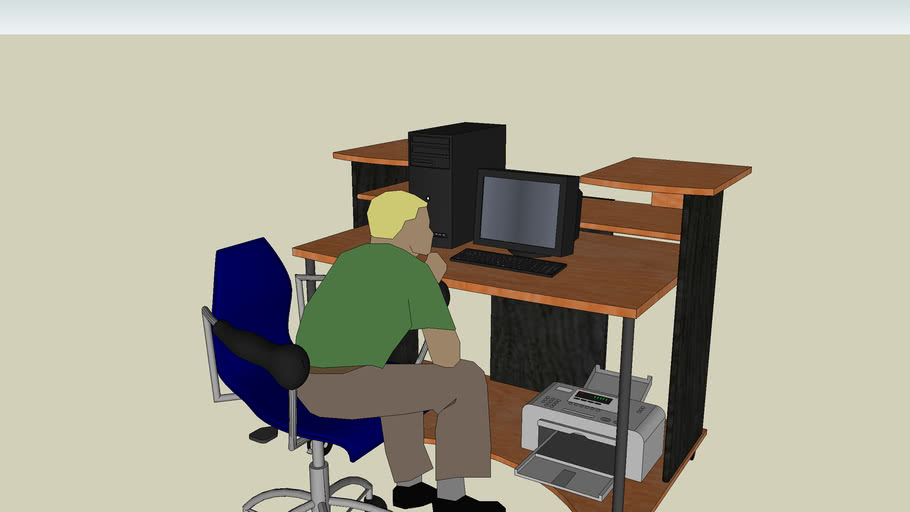 Computer Table 3D Warehouse | atelier-yuwa.ciao.jp