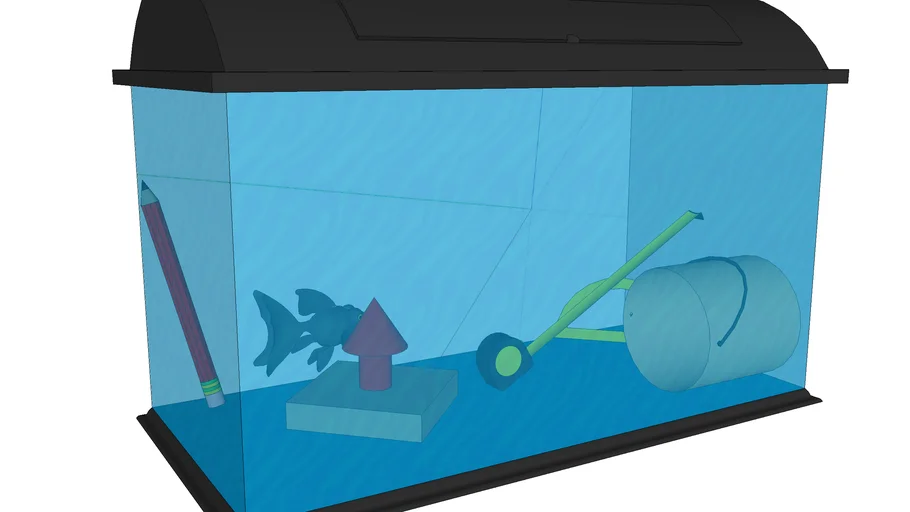 3D Challenge #14 - Fish Tank (Sushi) | 3D Warehouse