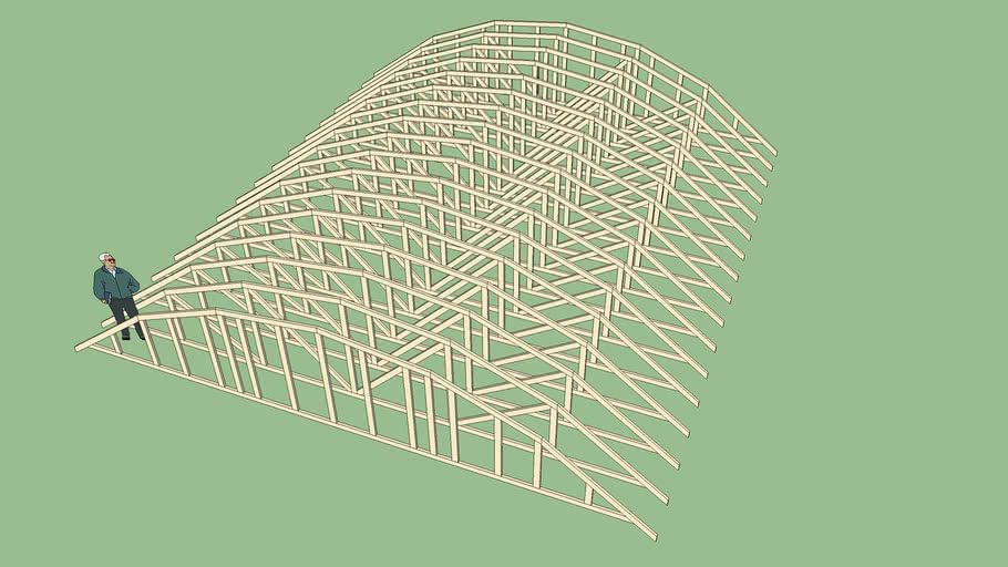 Bowstring Truss 1 | 3D Warehouse