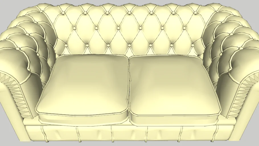 Chesterfield Loveseat | 3D Warehouse