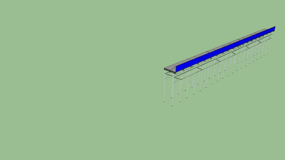 16' High X 8' Wide Sidewalk Shed | 3D Warehouse