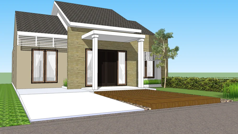 house with 3 bedrooms by Adi Kuling | 3D Warehouse