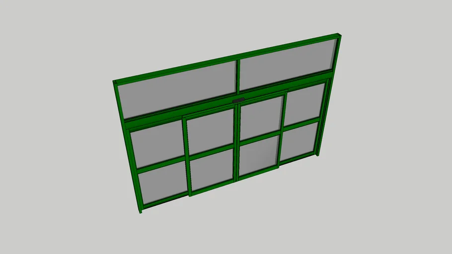 BESAM SL-500 OHC Sliding Entrance with transom lights - 14 ft | 3D ...