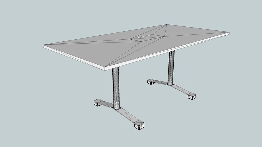 FLITE FLIP TOP TABLE- 1800 x 900mm. CABLE FLAP | 3D Warehouse