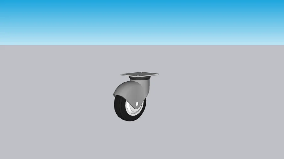 Caster, Swivel, 3-Inch Generic, Low-Poly | 3D Warehouse