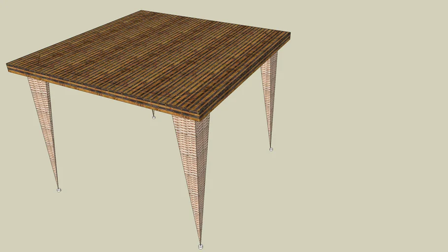 Wicker Table | 3D Warehouse