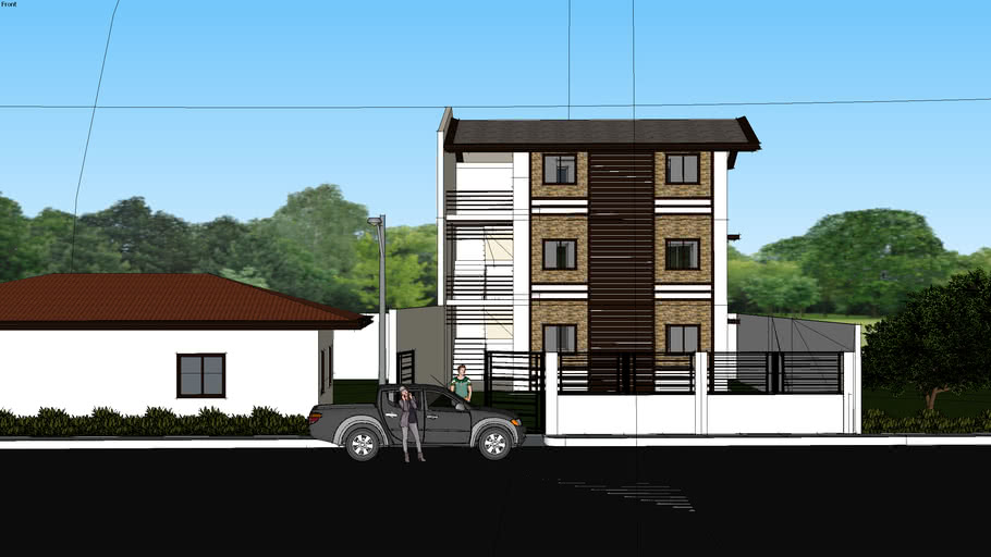 3 storey residential house | 3D Warehouse