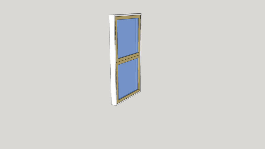 rebated window frame using DC holes | 3D Warehouse