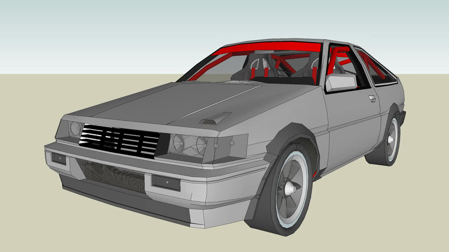 Slydewaiz 1986 Toyota Corolla AE86 front end conversion | 3D Warehouse