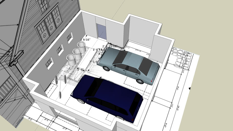 Two Car Garage with Wheelchair Ramp | 3D Warehouse