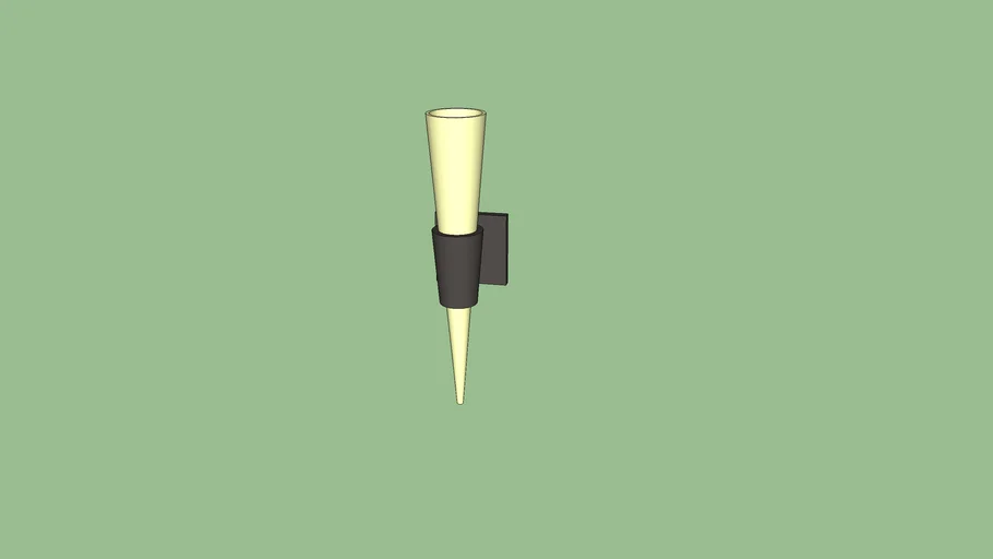 Cone shape wall light | 3D Warehouse