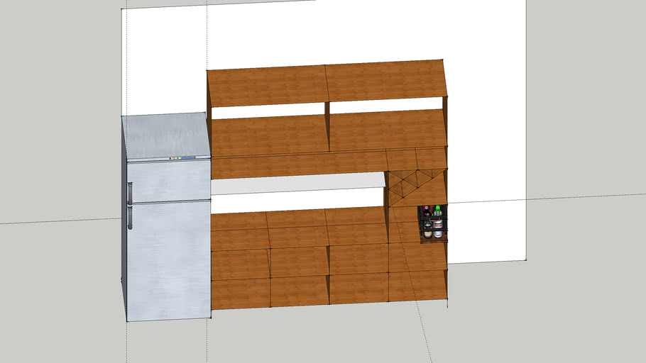 Wallunit with Bar | 3D Warehouse