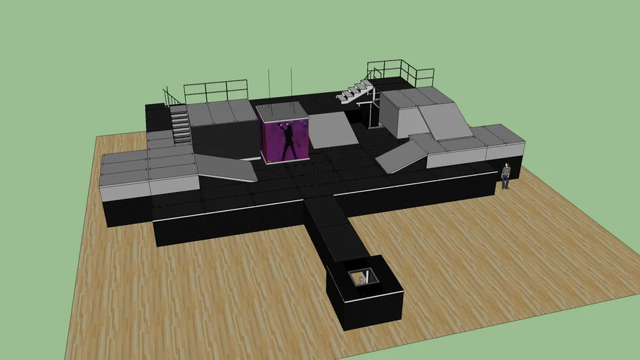 Hannah Montana Best of Both Worlds Concert stage | 3D Warehouse