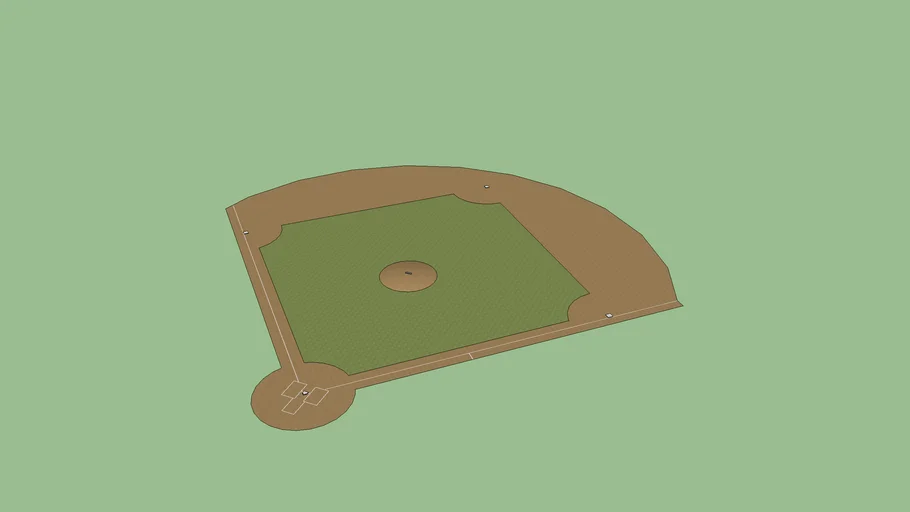 Professional Baseball Diamond | 3D Warehouse