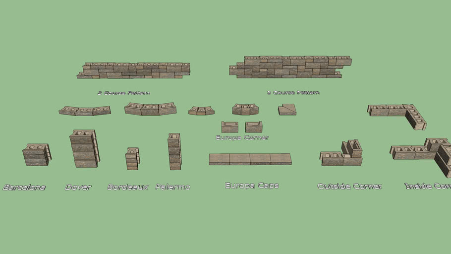 retaining wall | 3D Warehouse