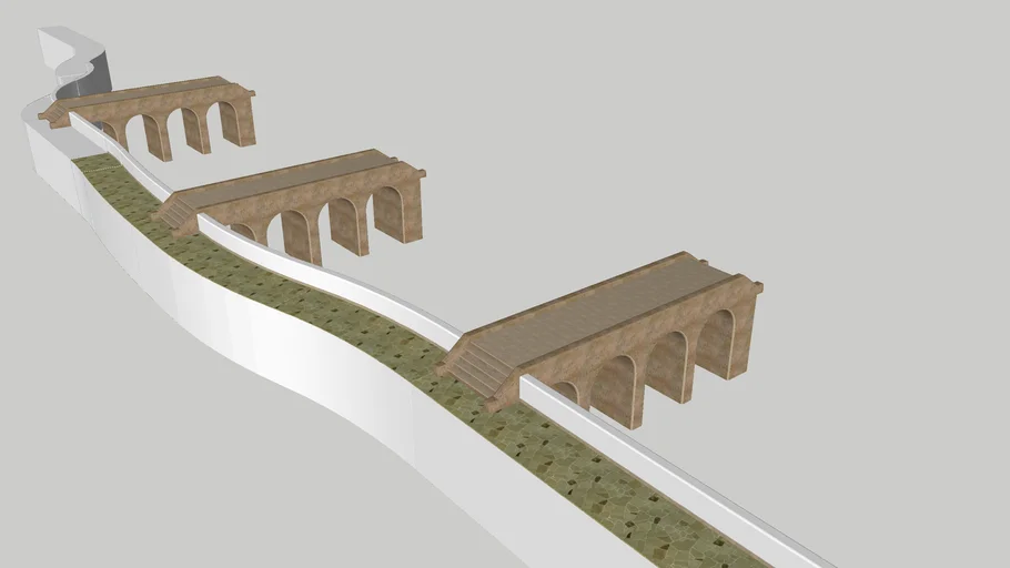Balmora, Odai River west-side and bridges | 3D Warehouse