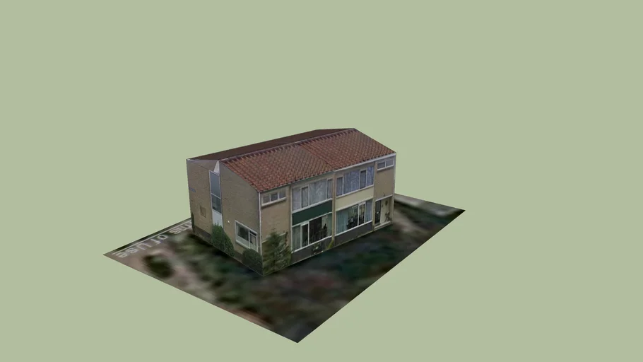 Huizen aan Anton Koopmanstraat, Lemmer | 3D Warehouse