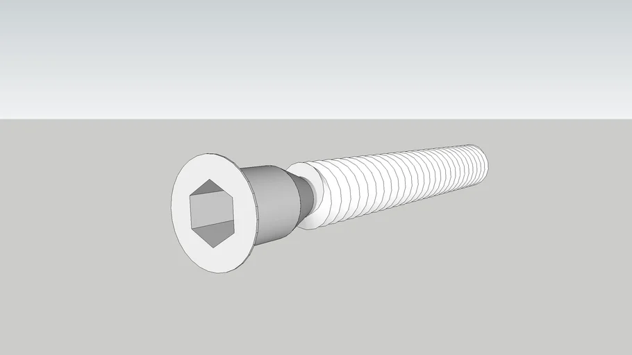Screw for wood panel | 3D Warehouse