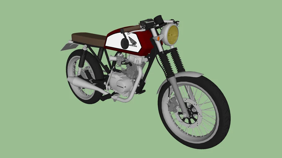 Honda CG 125 Today Cafe Racer Style | 3D Warehouse