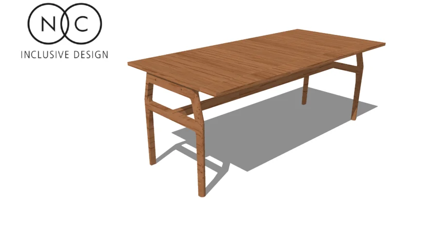 NC Care Enok Wooden Table | 3D Warehouse