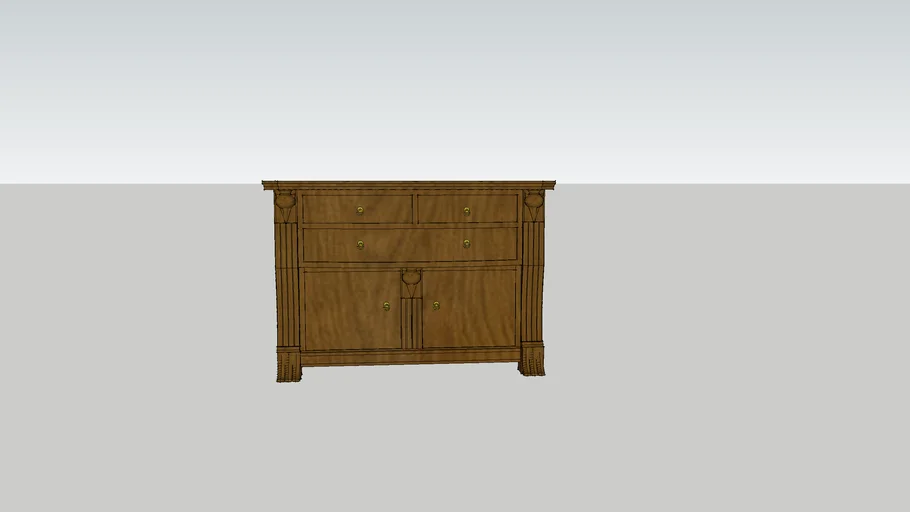 Antique Buffet | 3D Warehouse