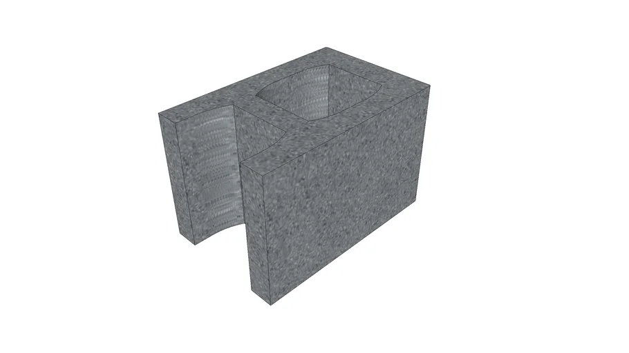 8x12x8 Concrete Block | 3D Warehouse