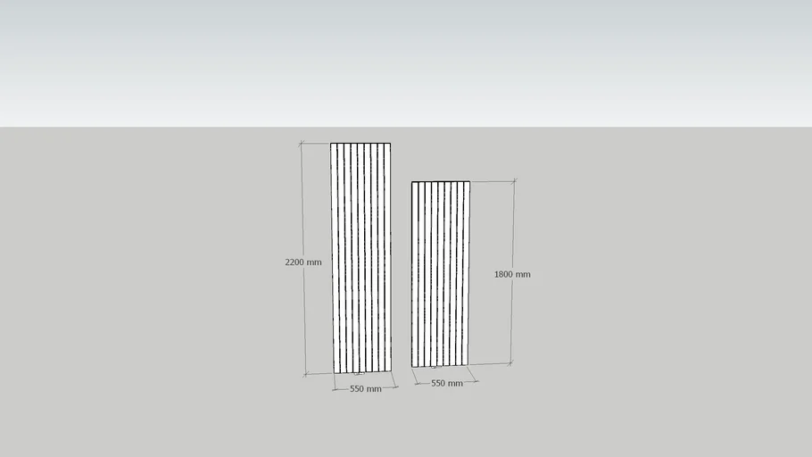Jaga Panel Plus Vertical Rad | 3D Warehouse