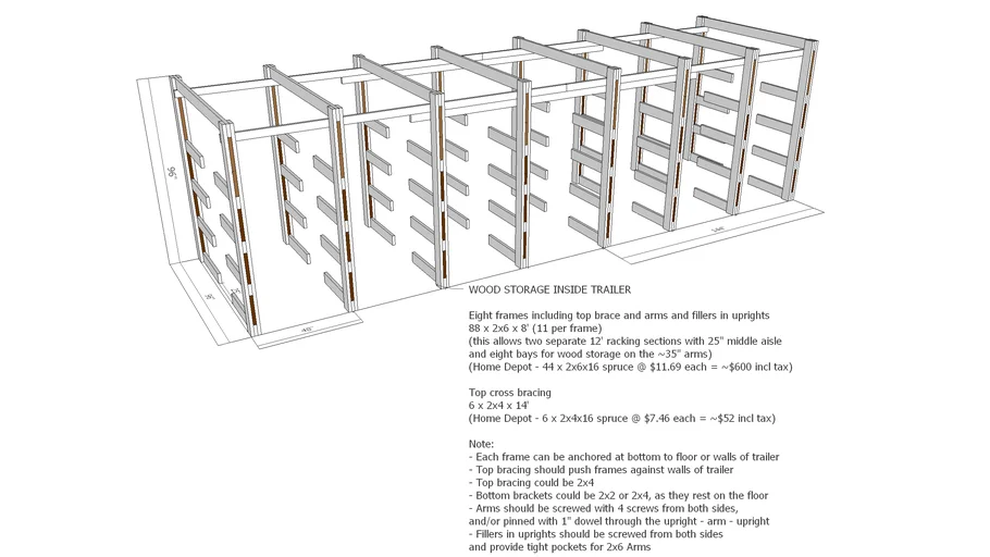 Lumber Racks for Semi-Trailer | 3D Warehouse