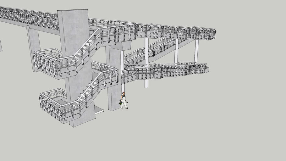 Pedestrian bridge | 3D Warehouse