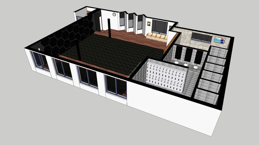 Gymnasium without equip | 3D Warehouse