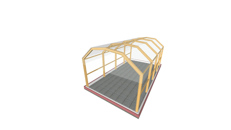 Mansard Steel Portal Frame | 3D Warehouse