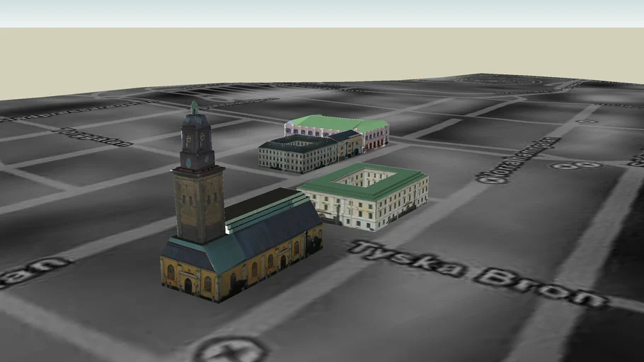 Norra Hamngatan, Gustav Adolfs Torg | 3D Warehouse