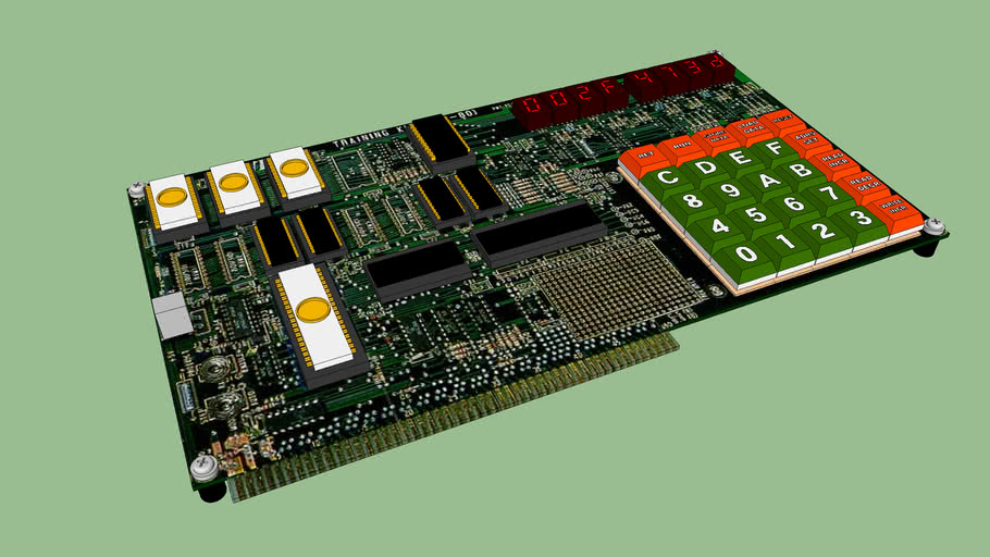 NECワンボートマイコンTK-80] NEC one-board microcomputerTK-80] 1976 | 3D Warehouse