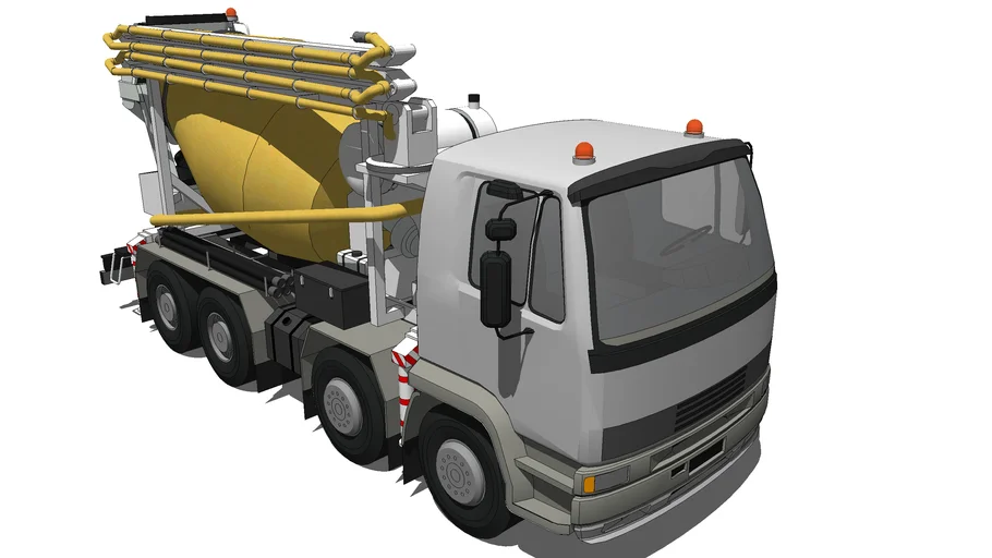 concrete mixer pump | 3D Warehouse