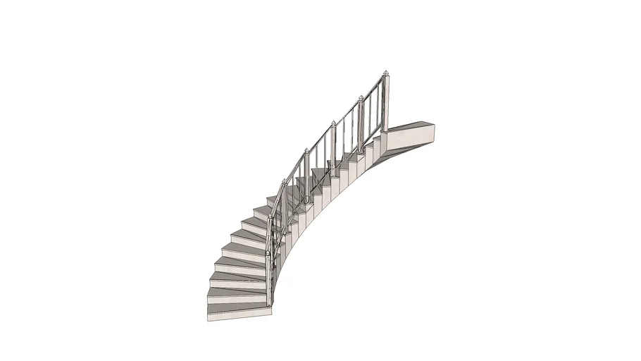 Curved Staircase 2 | 3D Warehouse